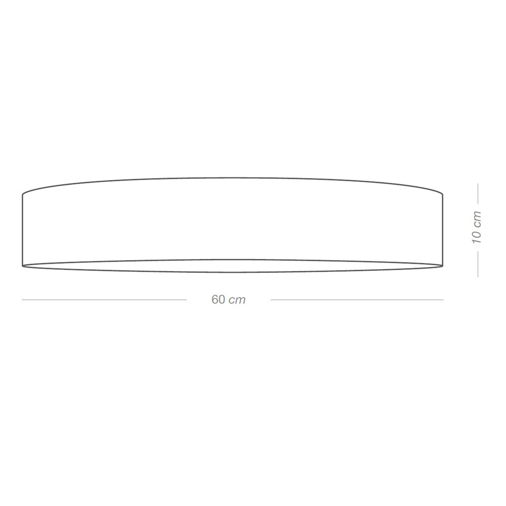 Plafón de techo LED Fersa 60 Plomo (36W) - Wonderlamp - Lamparas.es