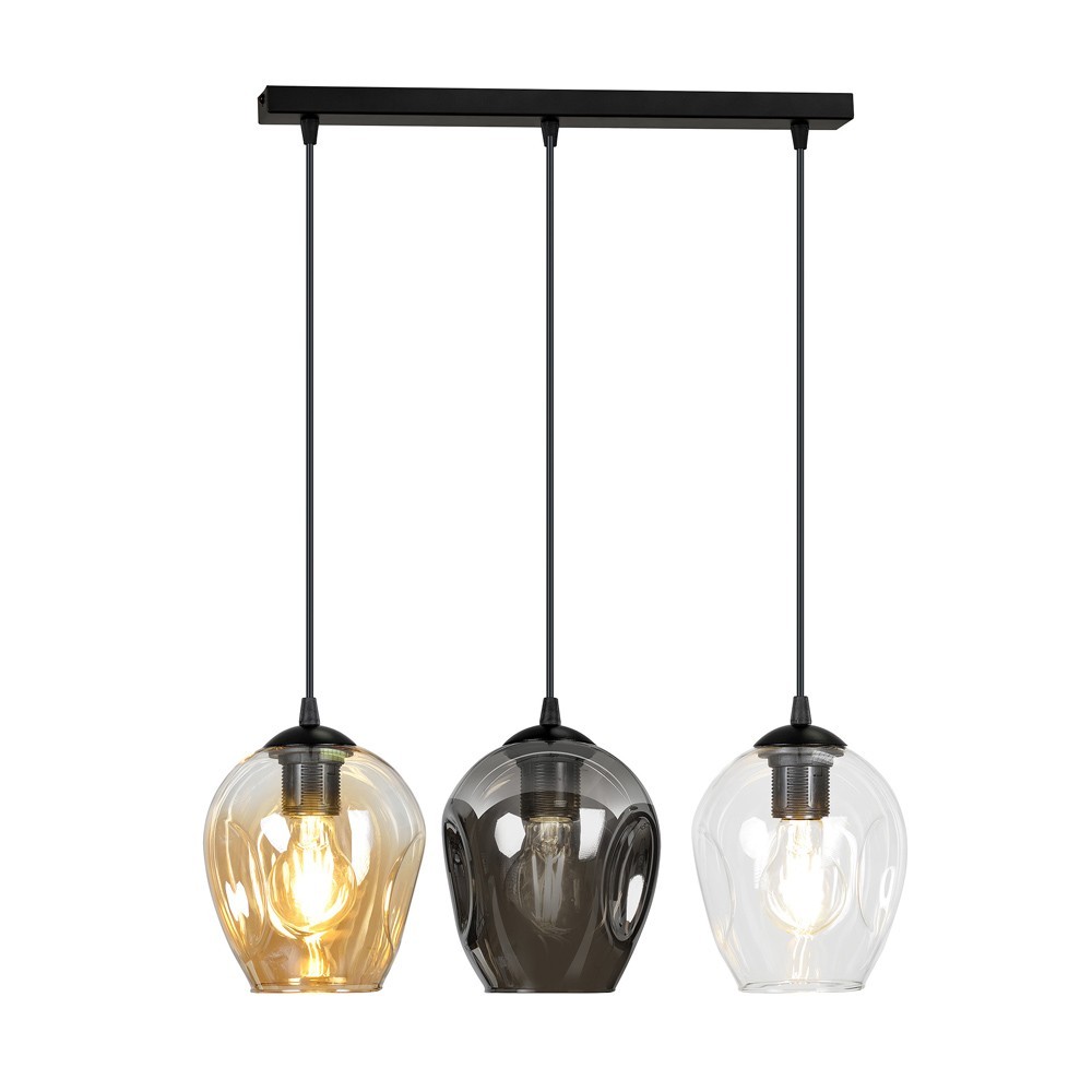 Regleta de techo Domos Mix (3 luces) - Wonderlamp - Lamparas.es