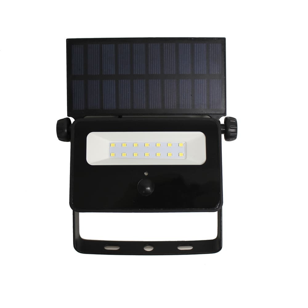 Foco LED solar de exterior con sensor Marlo (16W) - Lamparas.es