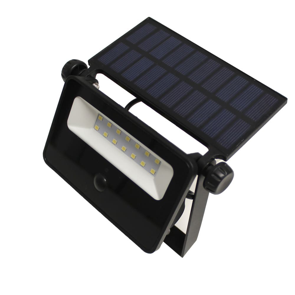 Foco LED solar de exterior con sensor Marlo (16W) - Lamparas.es