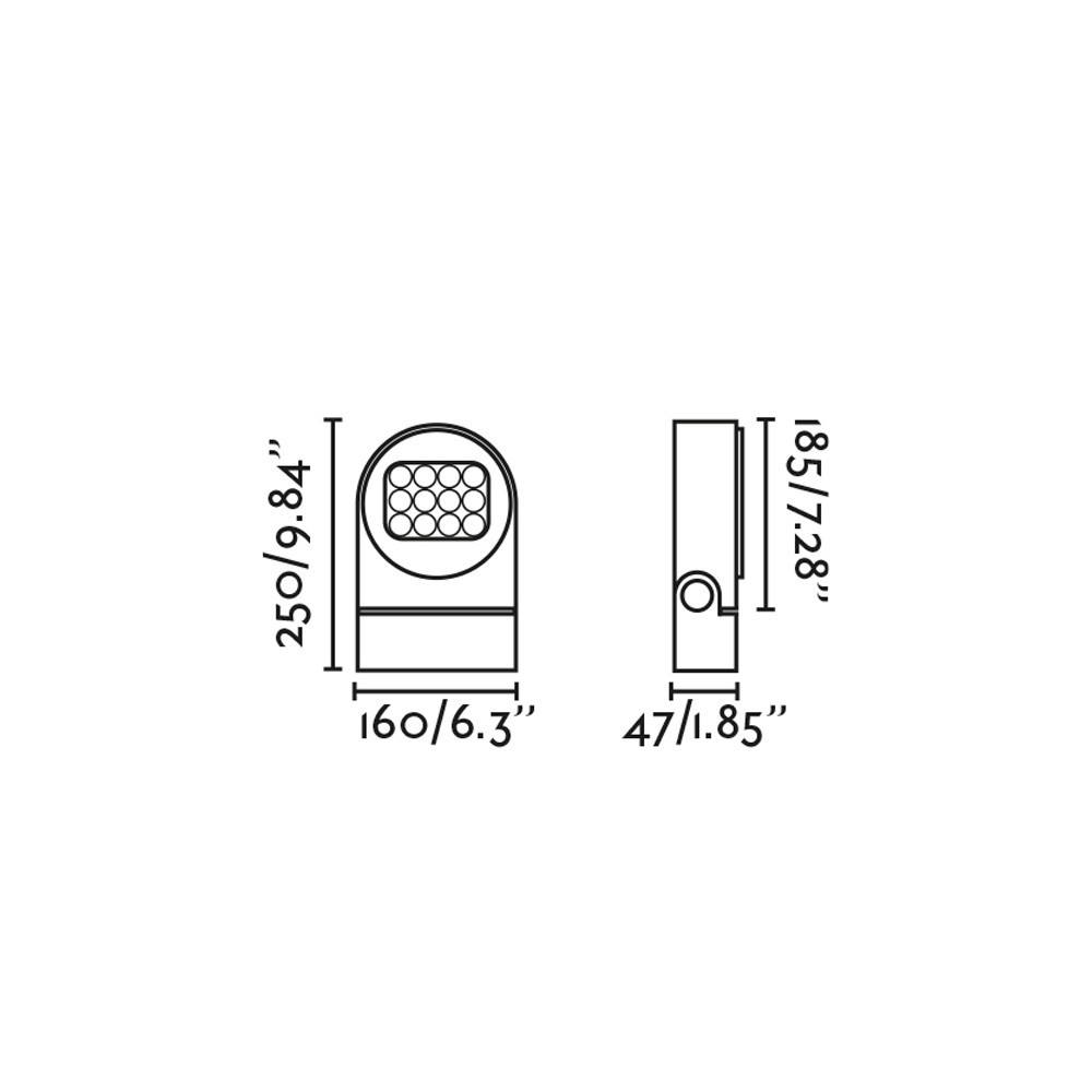 Aplique de exterior LED Muur (29W) - Faro - Lamparas.es
