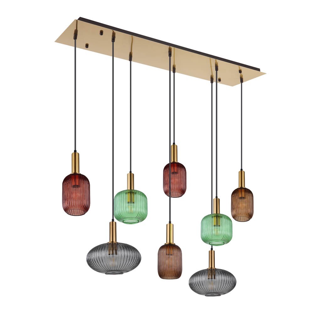 Lámpara colgante lineal Normy (8 Luces) - Globo Lighting - Lamparas.es
