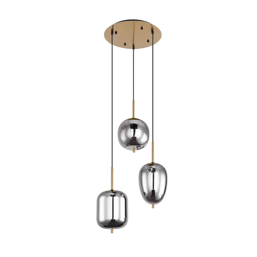 Lámpara colgante Blacky (3 Luces) - Globo Lighting - Lamparas.es