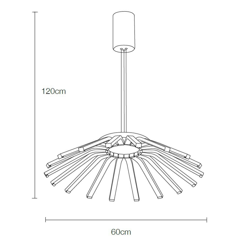 Lámpara colgante LED Gregal (90W). Mimax LED Decore - Lamparas.es