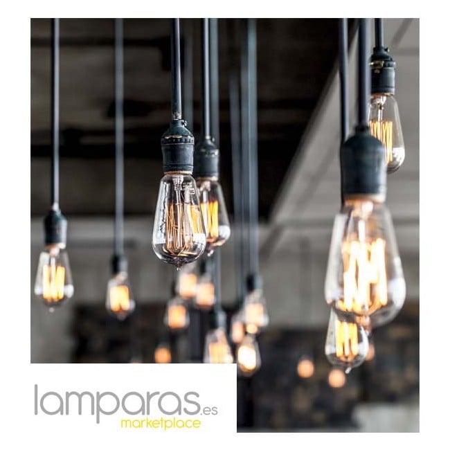 Pack 6 bombillas de filamentos decorativa Edison 1910 - Lamparas.es